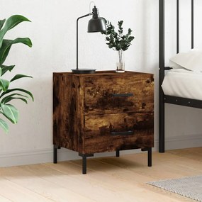 Noční stolek kouřový dub 40 x 35 x 47,5 cm kompozitní dřevo