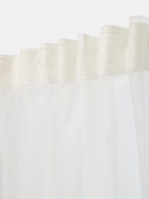 Sinsay - Průhledné záclony na řasící pásce 2 pack - bílá