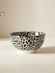 Sinsay - Keramické misky s leopardím vzorem 2 pack - černá