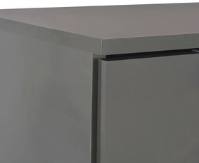 Příborník - dřevotříska - šedý s vysokým leskem | 71x35x76 cm