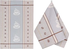 Bellatex Kuchyňská utěrka 1 ks Hnědá,Šedá 50x70 cm