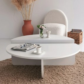Hanah Home Konferenční stolek Podium - White, Bílá