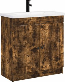 Sada koupelnového nábytku Kouřový dub 56 x 37,5 x 81 cm 3404129