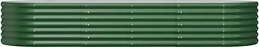 Vyvýšený záhon pozinkovaná ocel 224x80x36 cm zelený 318918