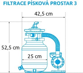 Marimex | Písková filtrace Marimex ProStar 3 + sada hadic | 10600010