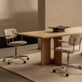 AUDO (MENU) Kancelářská židle Co Task Chair s područkami, Chrome / Dark Oak