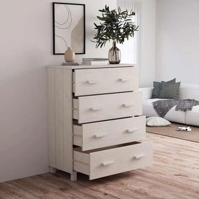 Příborník HAMAR bílý 79 x 40 x 103,5 cm masivní borovice 340425
