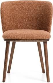 Čalouněné jídelní křeslo v terakotové barvě Ciselia – Kave Home