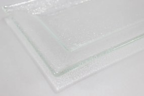 BDK-GLASS Servírovací tácek MAXIM 23x13cm Barva: Extra čiré sklo