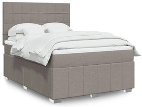 Box spring postel s matrací taupe 140x200 cm textil 3291695