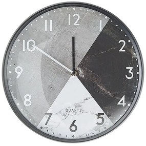 Nástěnné hodiny ø 33 cm černo-bílé DAVOS Beliani