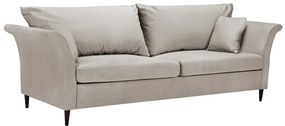 Béžová rozkládací pohovka s úložným prostorem Mazzini Sofas Pivoine