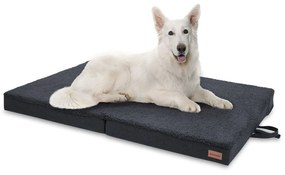 Paco, pelíšek pro psa, psí podložka, pratelný, ortopedický, protiskluzový, prodyšný, sklopné, paměťová pěna, velikost XL (120 x 10 x 85 cm)