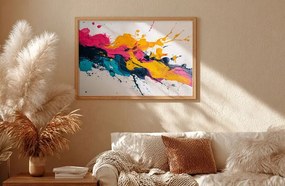 Barevná energie - obraz - Moderní abstrakce plná dynamiky 41A - A4 – 210 × 297 mm - 169 Kč