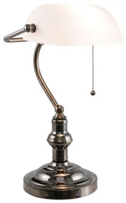Stolní bankovní lampa WhiteBank – 27x23x42 cm