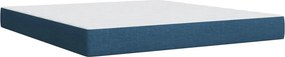 Box spring postel s matrací modrá 180x200 cm textil 3290573