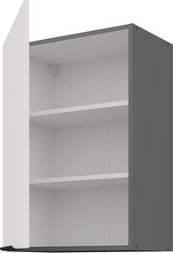ARIA aw | horní skříňka 50 G-72 1F policová | 50 cm | ANTI FINGERPRINT povrch | antracit/bílá