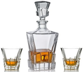 Bohemia Jihlava křišťálový whisky set Crack 1+2