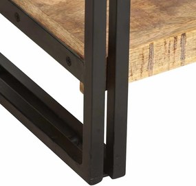 Knihovna s 5 policemi 40 x 30 x 180 cm masivní mangovník 320616