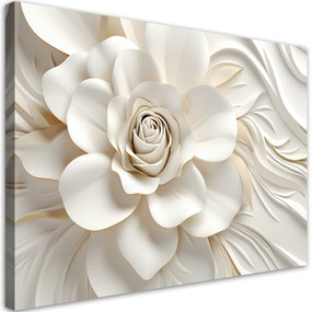 Gario Obraz na plátně Krásná bílá růže Rozměry: 60 x 40 cm