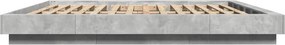 Rám postele betonově šedý 180 x 200 cm kompozitní dřevo 3281171