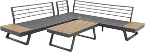 Doppler LIVORNO LOUNGE set - rohová zahradní souprava - Rozbalené zboží (N638)