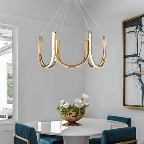 Toolight Závěsné LED osvětlení Modern D11 APP1749-CP zlaté