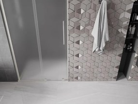Mexen Velar L, posuvné sprchové dveře do otvoru 100 cm, 8mm sklo námraza, broušená ocel, 871-100-003-31-97