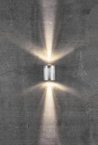 NOR 49701031 Venkovní nástěnné svítidlo Canto 2 2x5W LED galvanizovaná ocel čirá - NORDLUX