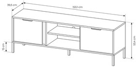 LARS a | TV stolek RTV 153 2D | 153,1 cm | antracit