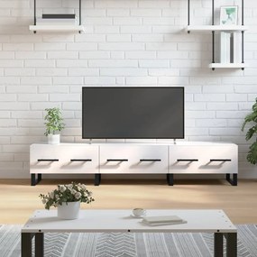 vidaXL TV skříňka bílá s vysokým leskem 150x36x30 cm kompozitní dřevo