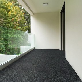 Betap, AKCE: 130x1100 cm Umělá tráva Wembley jedinečná černá, šíře, černá, nopy, chodba / předsíň