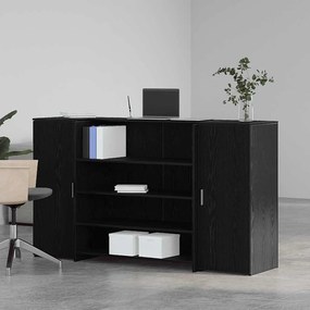 Recepční stůl černý dub 180 x 50 x 103,5 cm, konstrukční dřevo 3324170