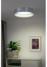 Duolla - LED Stropní svítidlo ROLLER LED/24W/230V pr. 45 cm stříbrná