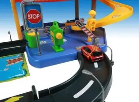 Bburago STREET FIRE Parkovací herní sada - garáž se dvěma autíčky 1:43