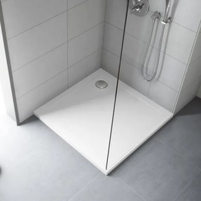 Polimat Čtvercová akrylátová sprchová vanička Geos 80x80 (90x90, 100x100) Barva: Bílá, Rozměry (cm): 90x90