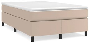 Box spring postel s matrací cappuccino 120x190 cm umělá kůže
