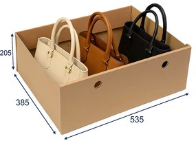 KARTON PAK Úložné boxy na oblečení, organizéry do skříně EKO KARTON 55x40x21cm - zásuvka