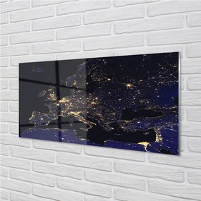 akrylový obraz sky mapa světle 100x50 cm