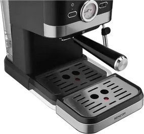SENCOR SES 1721BK černá / Pákový kávovar / 1050W / 20 bar / 1.5 l / na