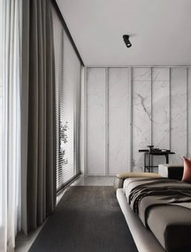 Minimalistické bodové svítidlo Oso Černá