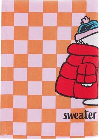 PEANUTS Utěrka "Sweater Weather" - oranžová/růžová
