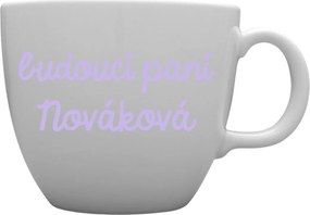 Personalizovaný MEGA XXL keramický hrnek 1 000 ml - budoucí paní