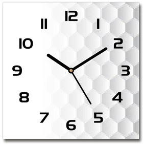 Wallmuralia Skleněné hodiny na stěnu Krychle pozadí 30x30 cm