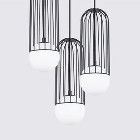 Sollux Lighting Závěsné svítidlo BRINA 3P černé