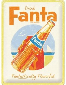 Postershop Plechová cedule: Fanta (Fantastically Flavorful) - 40x30 cm