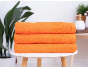 MKLuzkoviny.cz Froté ručník 50 × 100 cm - Paolo oranžový