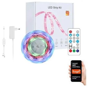 Immax NEO07734L - LED RGB Stmívatelný pásek MUSIC 18W/230V 5m IP65 Wi-Fi Tuya+DO