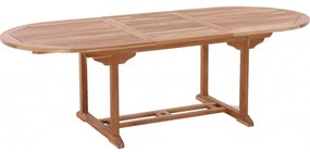 Zahradní stůk 180x200 oválný rozkládací teak