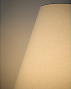 Stojací lampa ve stříbrné barvě s textilním stínidlem (výška 153 cm) Navat – Kave Home